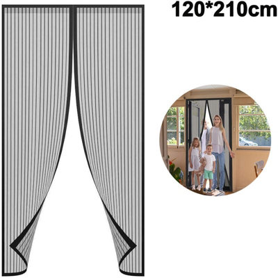 Hands-Free Reinforced Magnetic Screen Door Self-Sealing Screen Door ...