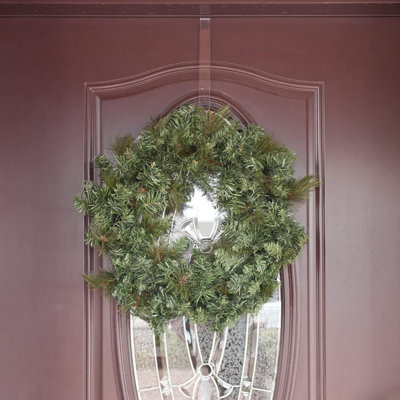 HANG UPS CLEAR OVER DOOR EXTENDABLE WREATH HANGER