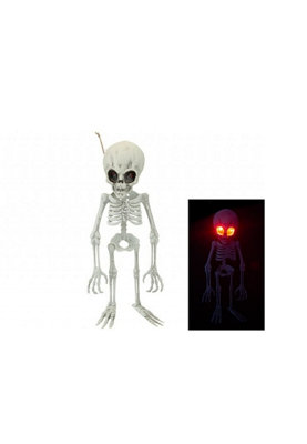 Hanging Alien Skeleton LED Eyes