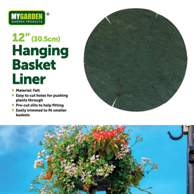 Shop Hanging Basket Liners 12" Biodegradable