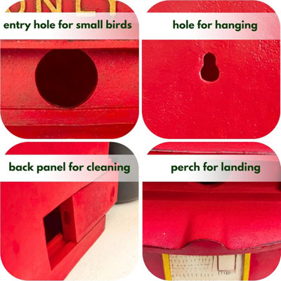 Hanging Bird Nesting Box - Post Box