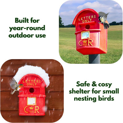 Hanging Bird Nesting Box - Post Box