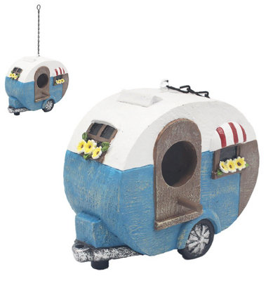 Hanging Birdhouse Caravan Nesting
