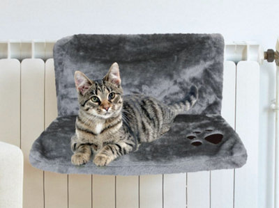Hanging Cat Radiator Bed - Grey