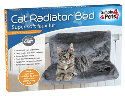 Hanging Cat Radiator Bed - Grey