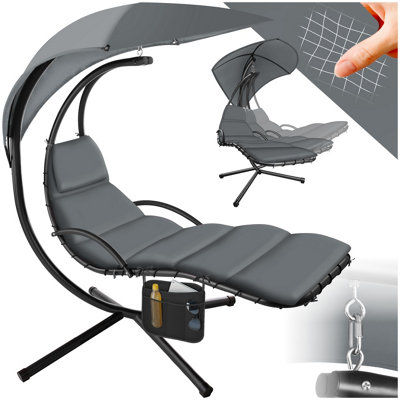 Hanging Chair Elaria - large sun canopy with UV-protection, sturdy ...