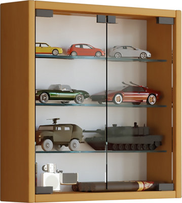 Hanging display cabinet Wall display case glass Mandosa S