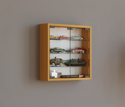 Hanging display cabinet Wall display case glass Mandosa S
