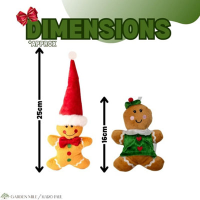 Hanging Gingerbread Man & Girl Tree Decorations
