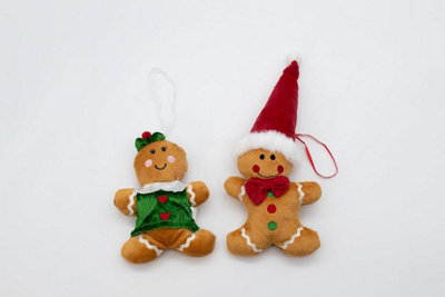 Hanging Gingerbread Man & Girl Tree Decorations