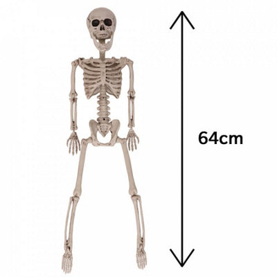 Hanging Poseable Skeleton Decoration - Pack of 1