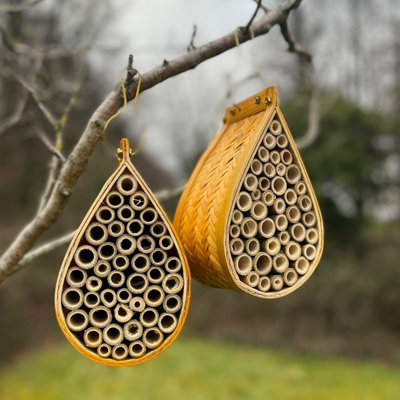 Hanging Teardrop Insect Hotel (Set of 2) | DIY at B&Q
