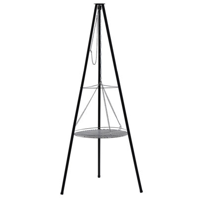 Hanging Tripod BBQ Grill Black GELAI