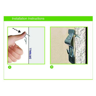 Hangman Push & Hang Picture Hangers Plasterboard (10 Pack)