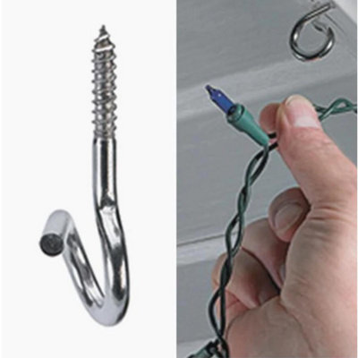 Hangman Stainless Steel Christmas Light Q Hangers (20 Pack) QH-20