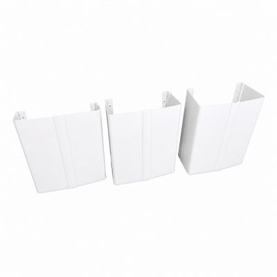 Hanicks HAN-BB2 White Boiler Box Pipework Cover H500mm x W400mm x ...