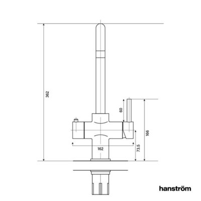 hanstrom 3-in-1 Traditional Instant Boiling Water Tap with Boiler ...