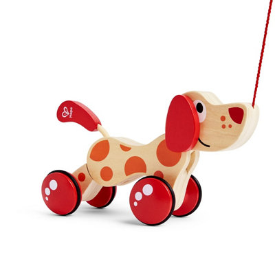 Hape Pepe Pull Along Puppy Wooden Toy Award-Winning Push for Toddlers ...