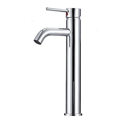 Hapilife Basin Taps Tall Single Lever Chrome Bathroom Sink Mixer Tap ...