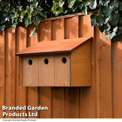 HAPPY BEAKS OAKHAM SPARROW TERRACE NESTING BOX WOODEN HOUSING EASY ...