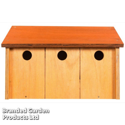 HAPPY BEAKS OAKHAM SPARROW TERRACE NESTING BOX WOODEN HOUSING EASY ...