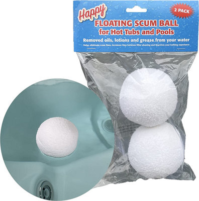 Happy Hot Tubs Floating Scum Ball (2 Pack) | DIY at B&Q