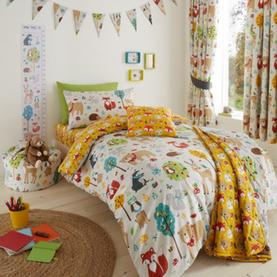 Happy Linen Company Woodland Friends Bedding Set