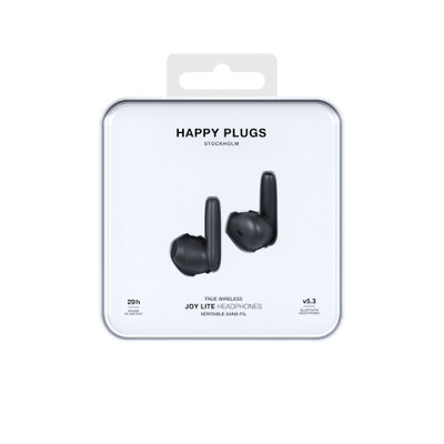 Happy Plugs Joy Lite Wireless Earphones - Black