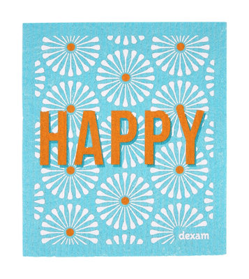Happy Swedish Dishcloth for Cleaning