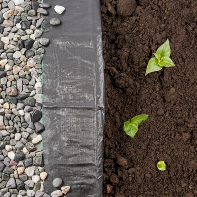 Harbour Housewares 110gsm Weed Control Membrane - 4m x 25m (2 Rolls ...