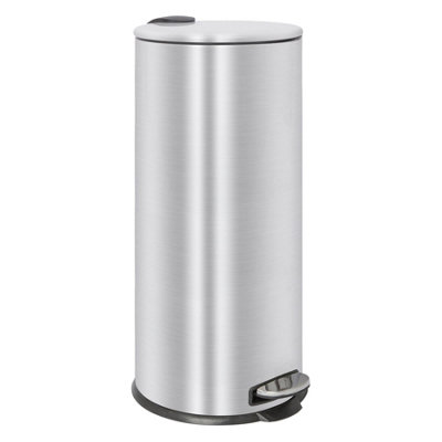 Harbour Housewares 30L Stainless Steel Kitchen Pedal Bin with Lid ...
