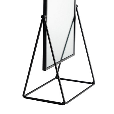 Harbour Housewares 39cm Rectangle Makeup Mirror - Black - Dressing ...