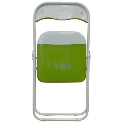 Harbour Housewares Coloured Padded Folding Chair - Green