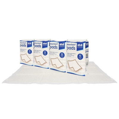 Harbour Housewares Disposable Puppy Training Pads - 60cm x 89cm - Pack ...