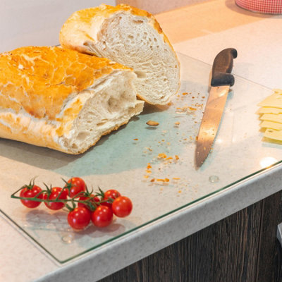 Clear glass cutting board store