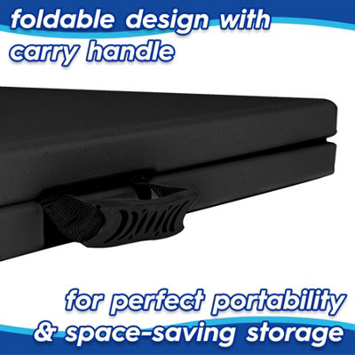 Harbour Housewares Height Adjustable Folding Trestle Table - 120cm (4ft ...