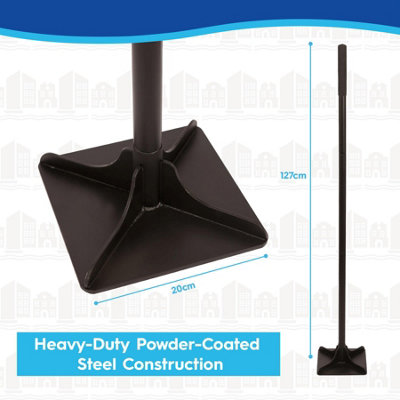Harbour Housewares Manual Ground Tamper - Heavy Duty 1.22m Handle ...