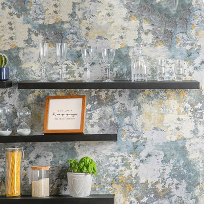 Harbour Housewares Modern Floating Wall Shelves - 100cm - Black - Pack of 6