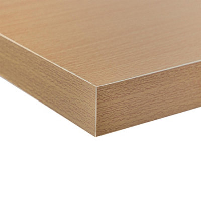 Harbour Housewares Modern Floating Wall Shelves - 100cm - Brown - Pack of 3