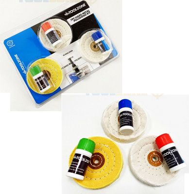 Hard Metal Polishing Cleaning 7pc Kit Stainless Steel Iron BBQ Drill ...