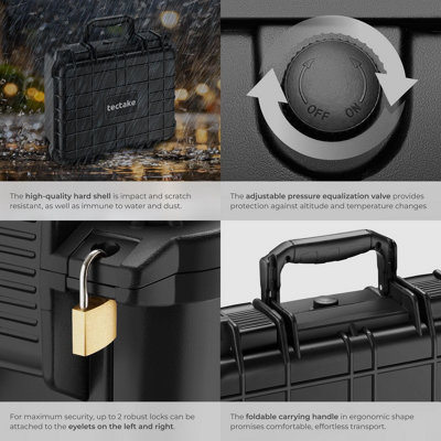 Hard Shell Camera Case - foam inserts, waterproof, temperature ...