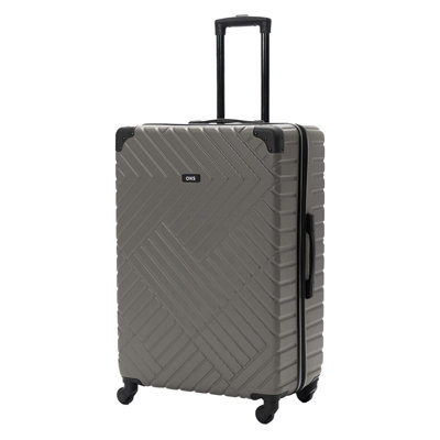 Hard Suitcase Large Luggage Set Shell Travel ABS 4 Wheels | DIY at B&Q