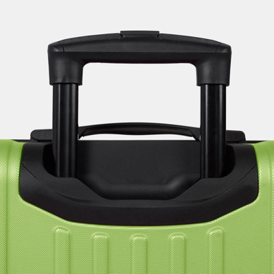 Hard Suitcase Luggage Set Shell Travel ABS 4 Wheels, Lime Green - 3 ...