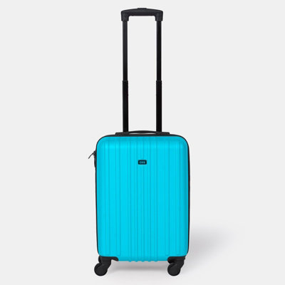 Hard Suitcase Luggage Set Shell Travel ABS 4 Wheels, Sea Blue - 3 Piece Set