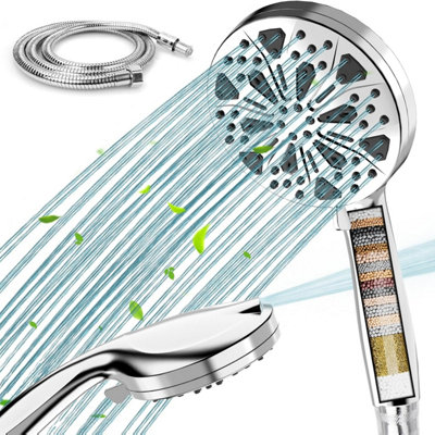 Hard Water Filter Shower Head Hose, 10 Modes High Pressure Filtered ...