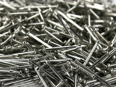 Hardened High Carbon Steel Picture Pins 25mm Silver Finish Round Cut ...