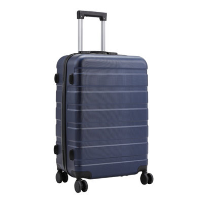 Hardshell Rolling Luggage Trolley Travel Case, 20" Blue