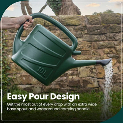 Hardys 10L Watering Can - Detachable Rose Head Sprinkler, Long Stem ...