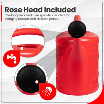 Hardys 10L Watering Can - Detachable Rose Head Sprinkler, Long Stem ...