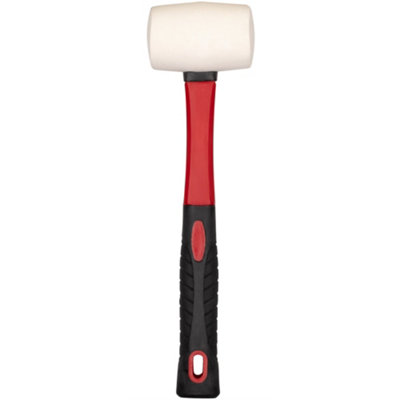 Hardys 16oz White Head Rubber Mallet - Non-Marking on Light Surfaces ...